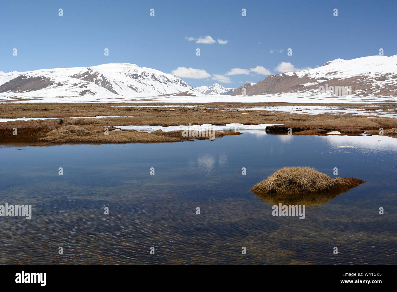 The upper plateau over Barskoon valley. Issyk-Kul province. Kyrgyzstan ...