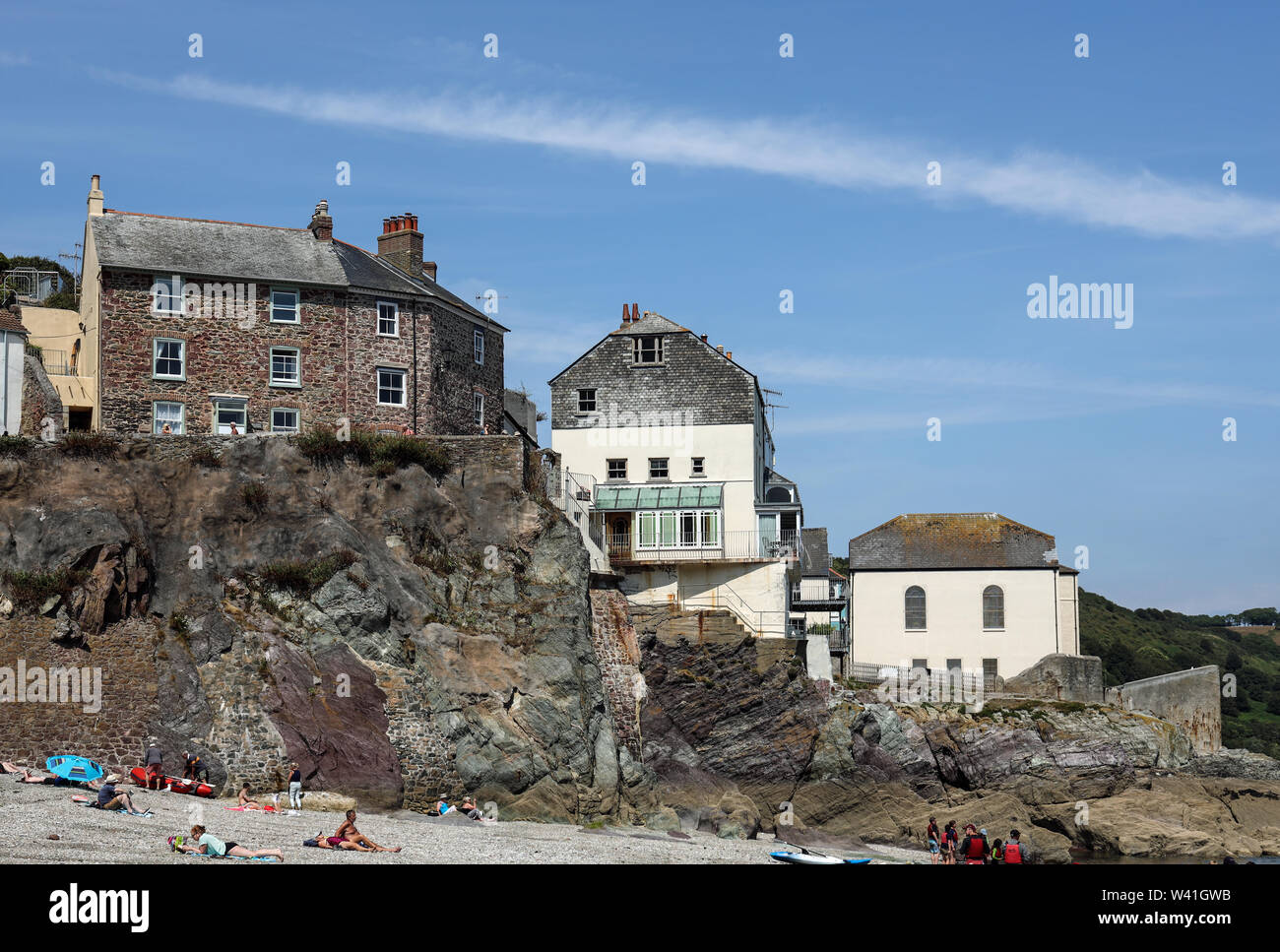 Kingsand and Cawsand as seen from the path when approaching from Mount ...