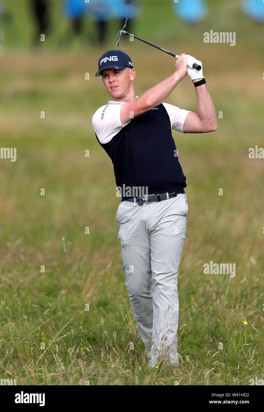 South Africa's Brandon Stone on the 1st during day two of The Open ...