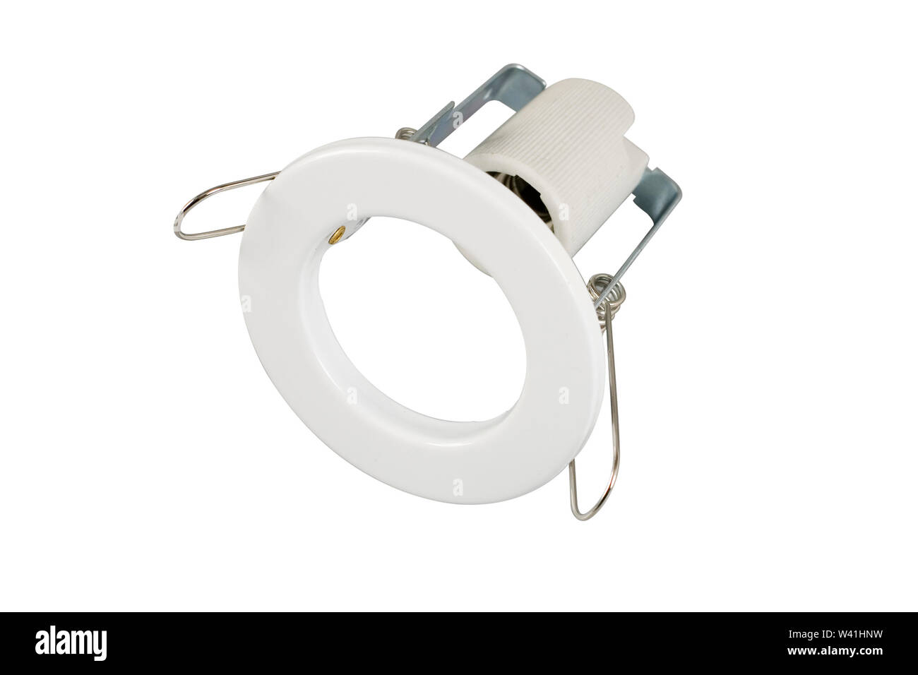 Halogen ceiling light isolated on white background wiyh clipping path ...