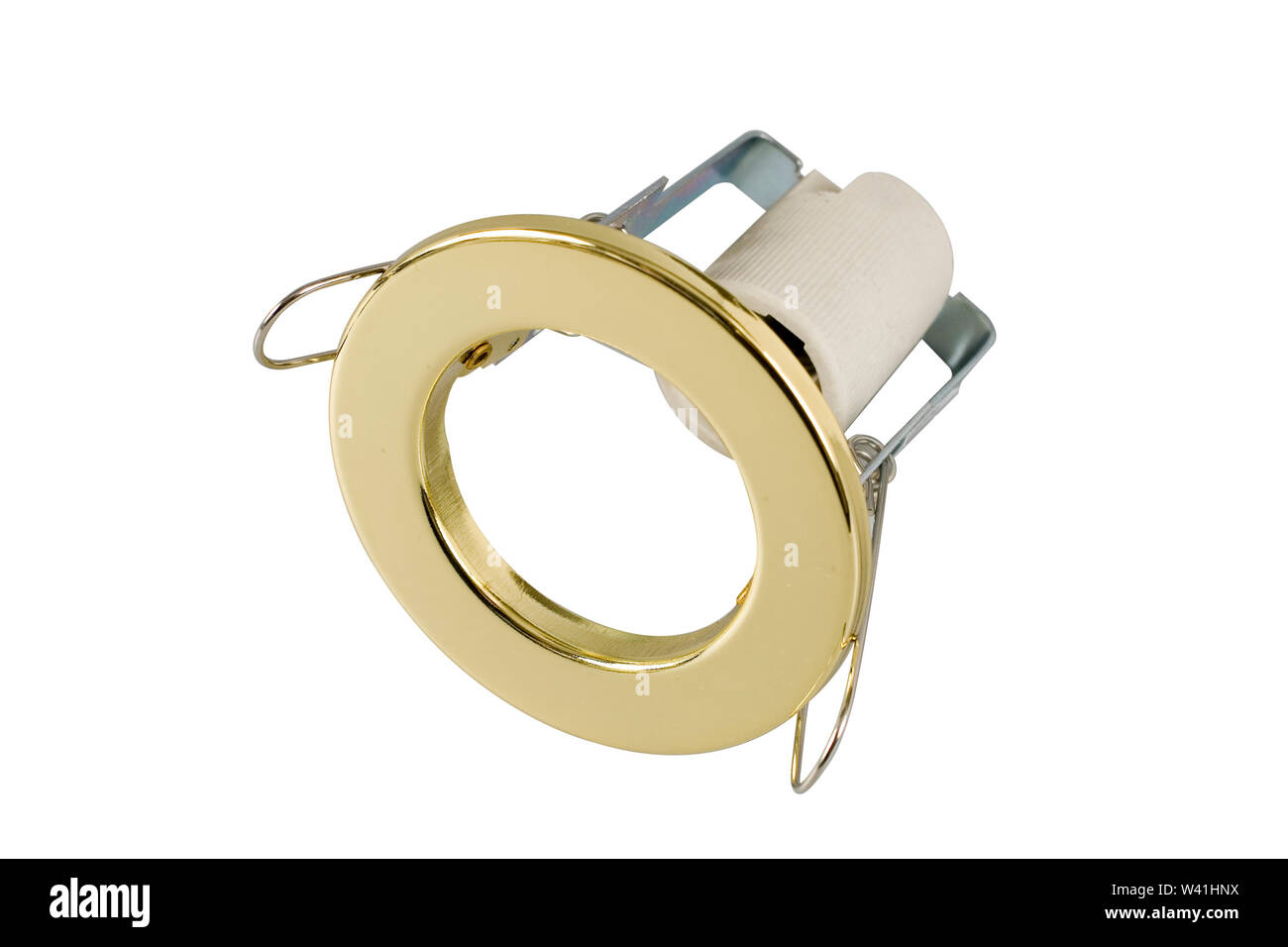 Halogen ceiling light isolated on white background wiyh clipping path ...