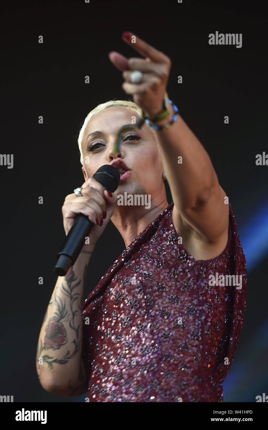 Ostrava, Czech Republic. 18th July, 2019. Portuguese singer Mariza ...