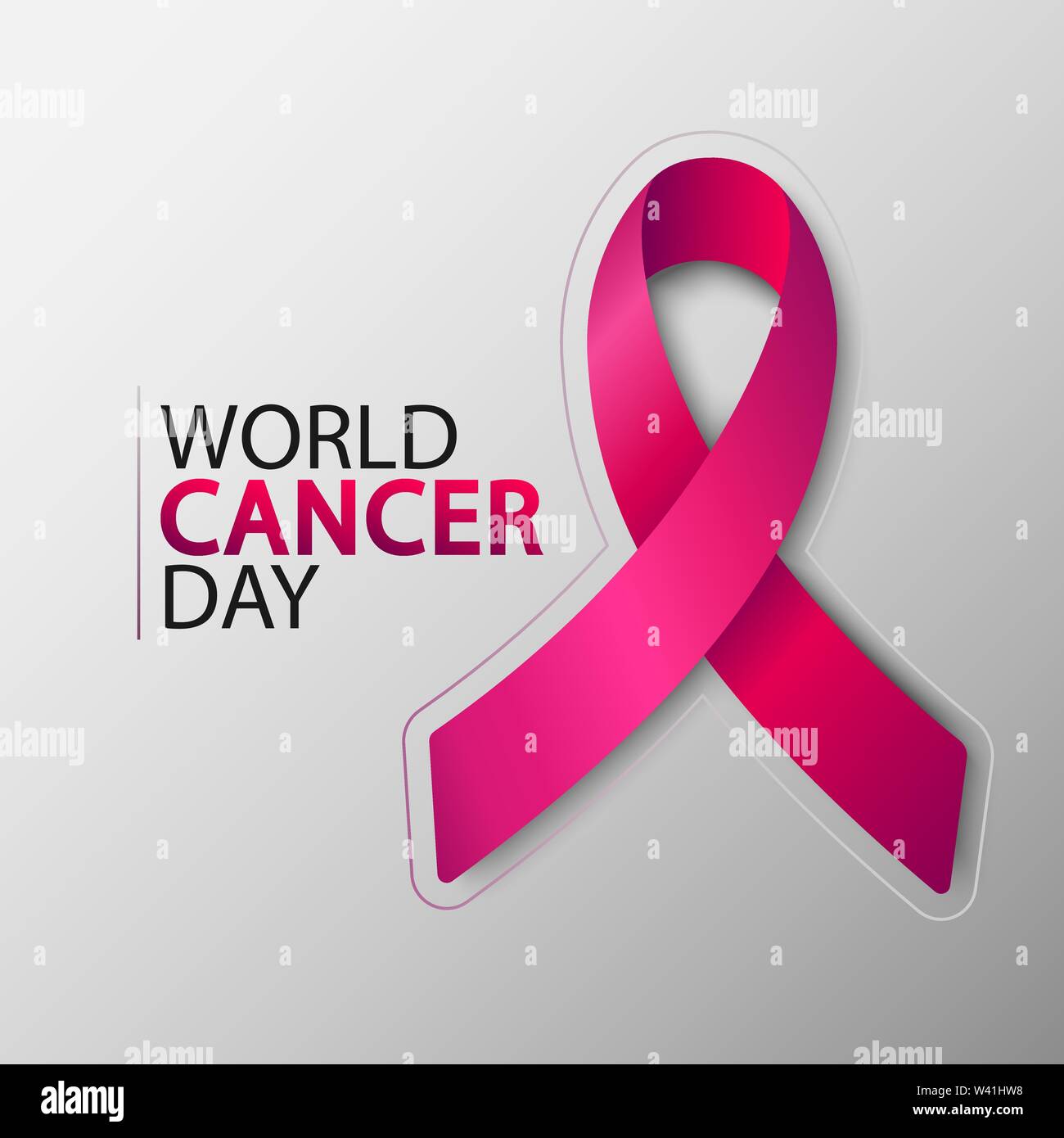 Cancer day october awareness Stock Vector Images - Alamy