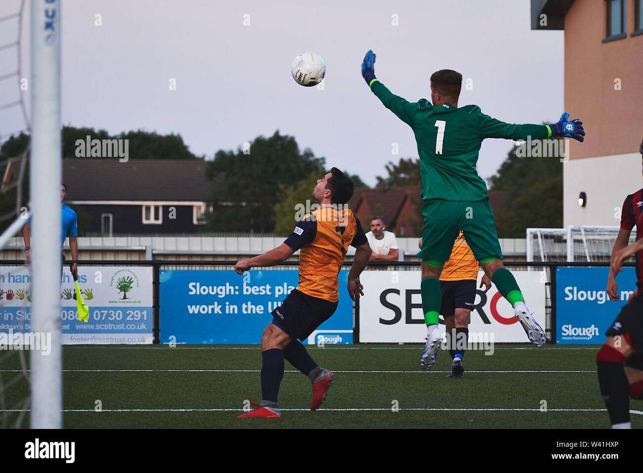 Slough Town FC vs AFC Bournemouth U23 at Arbour Park, Slough, Berkshire ...