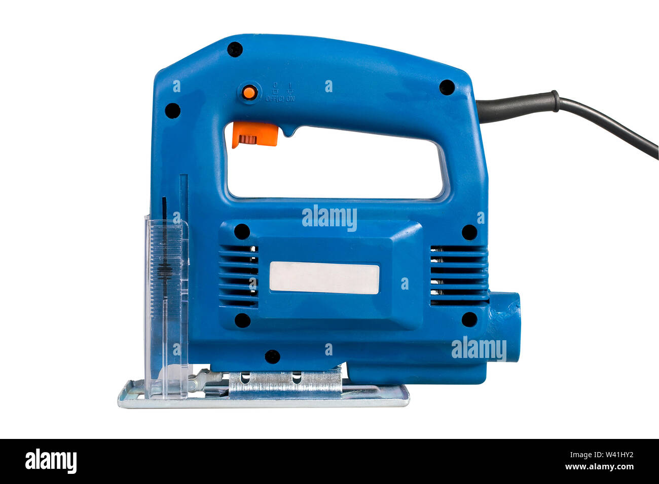 Jig saw shot isolated over white background with clipping path Stock ...