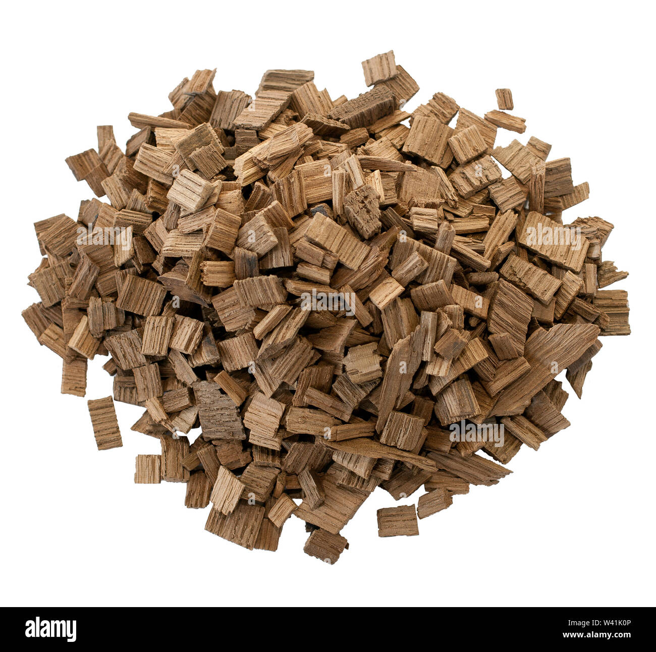Pile of wood pellets, isolated on white background with clipping path ...