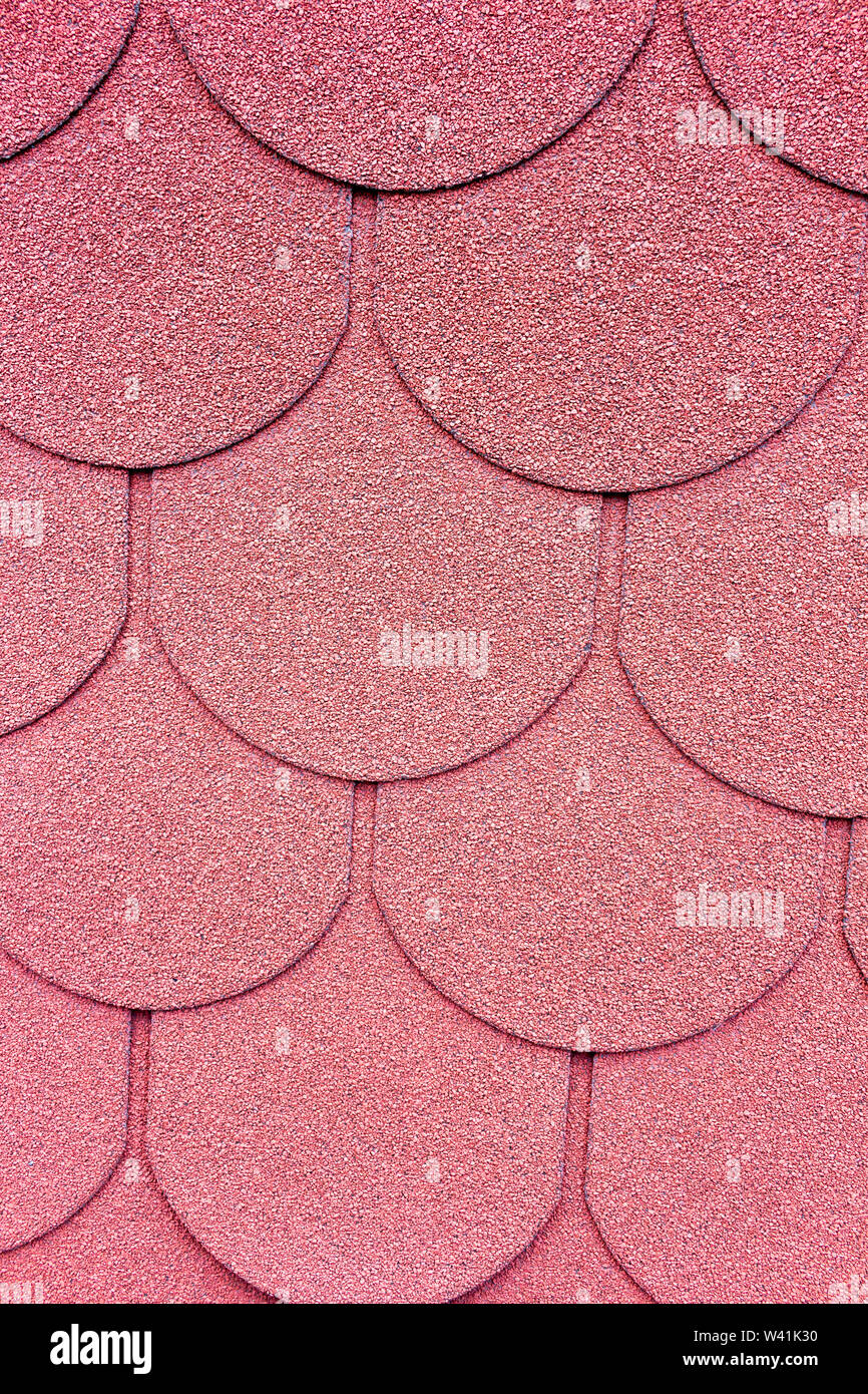 Red bitumen roofing shingles Stock Photo - Alamy