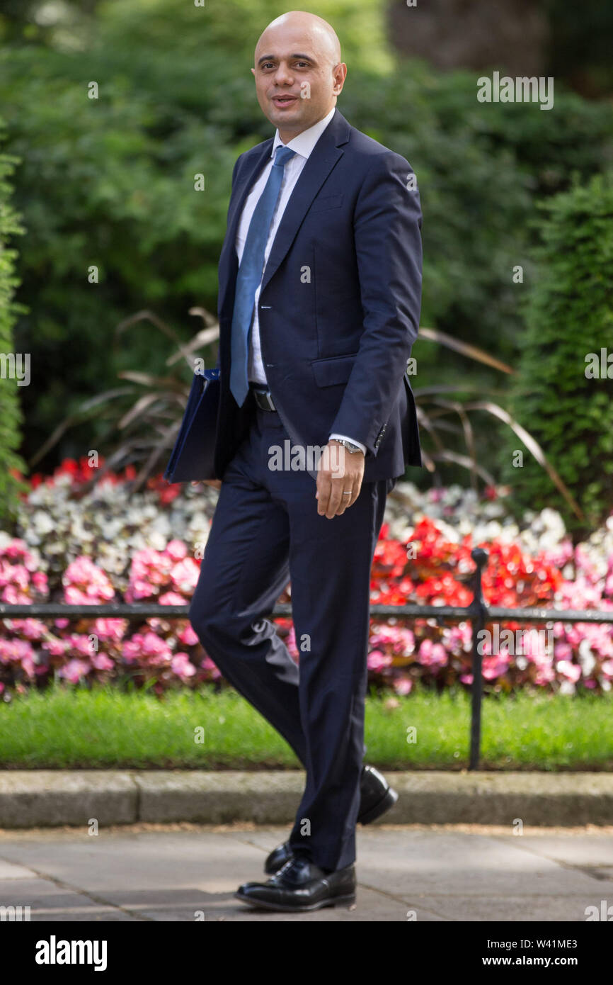 Home secretary sajid javid arrive hi-res stock photography and images ...