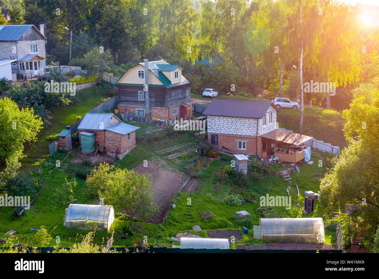 Old view house garden hi-res stock photography and images - Alamy