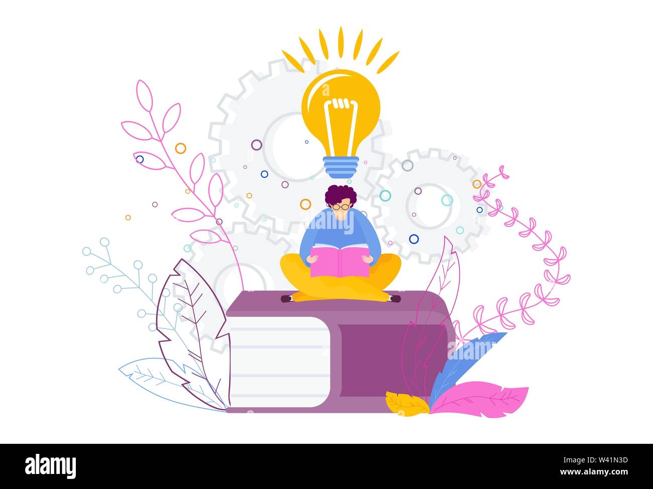 Tiny male character on Cut Out Stock Images & Pictures - Alamy