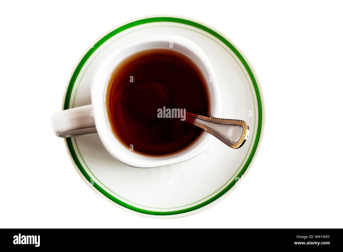 Teacup from above isolated hi-res stock photography and images - Alamy