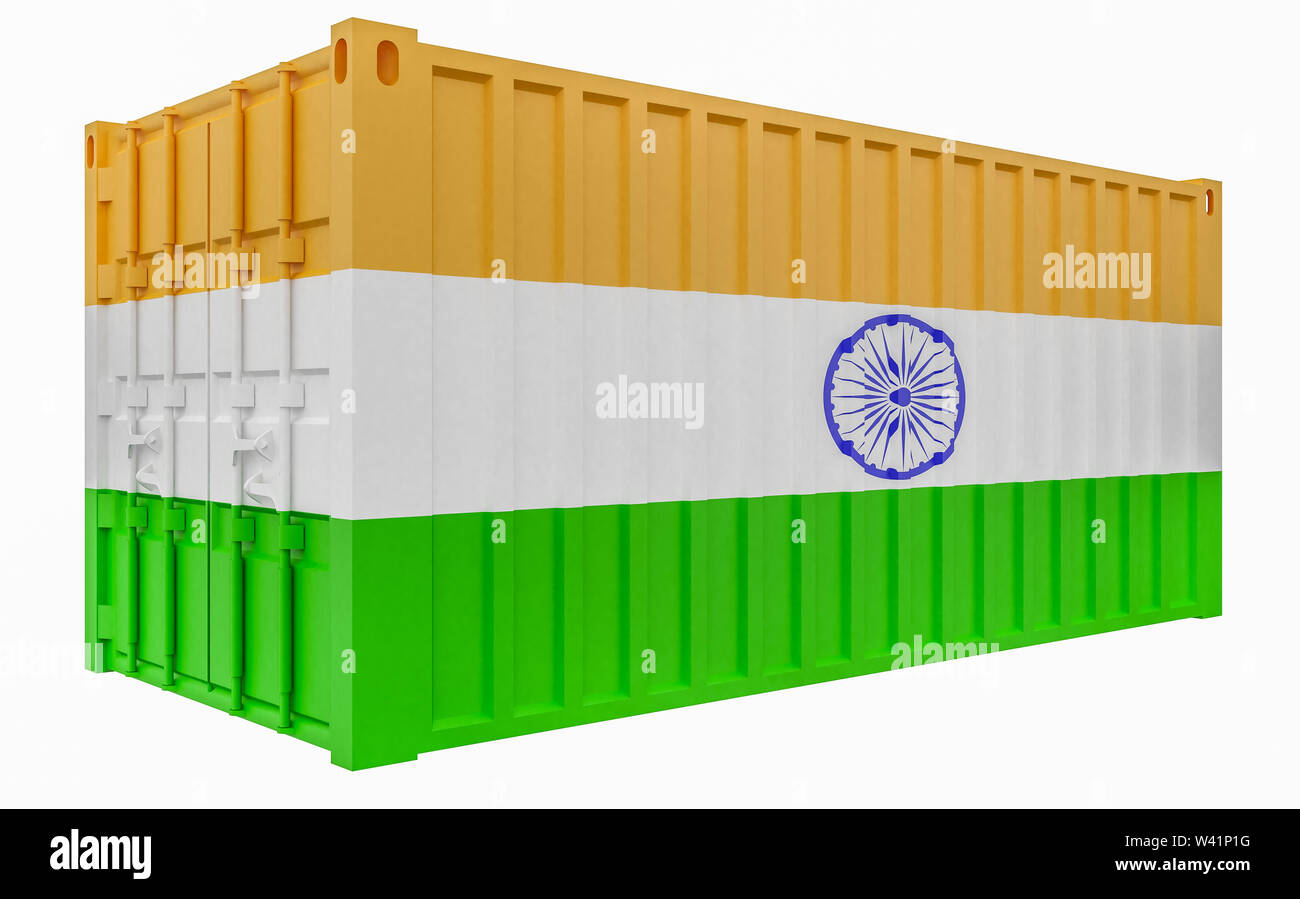 India shipping container Cut Out Stock Images & Pictures - Alamy