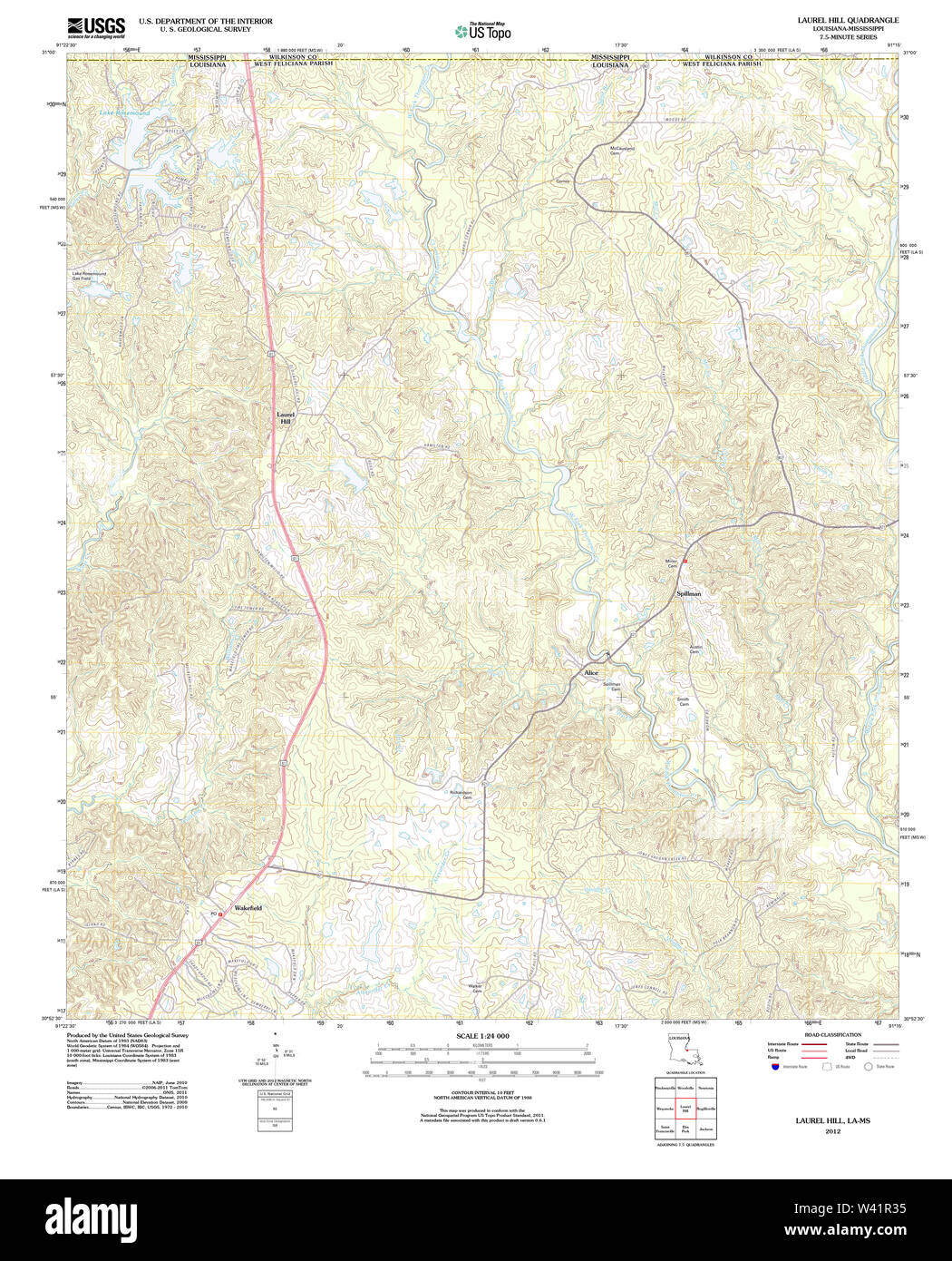 Laurel map Cut Out Stock Images & Pictures - Alamy
