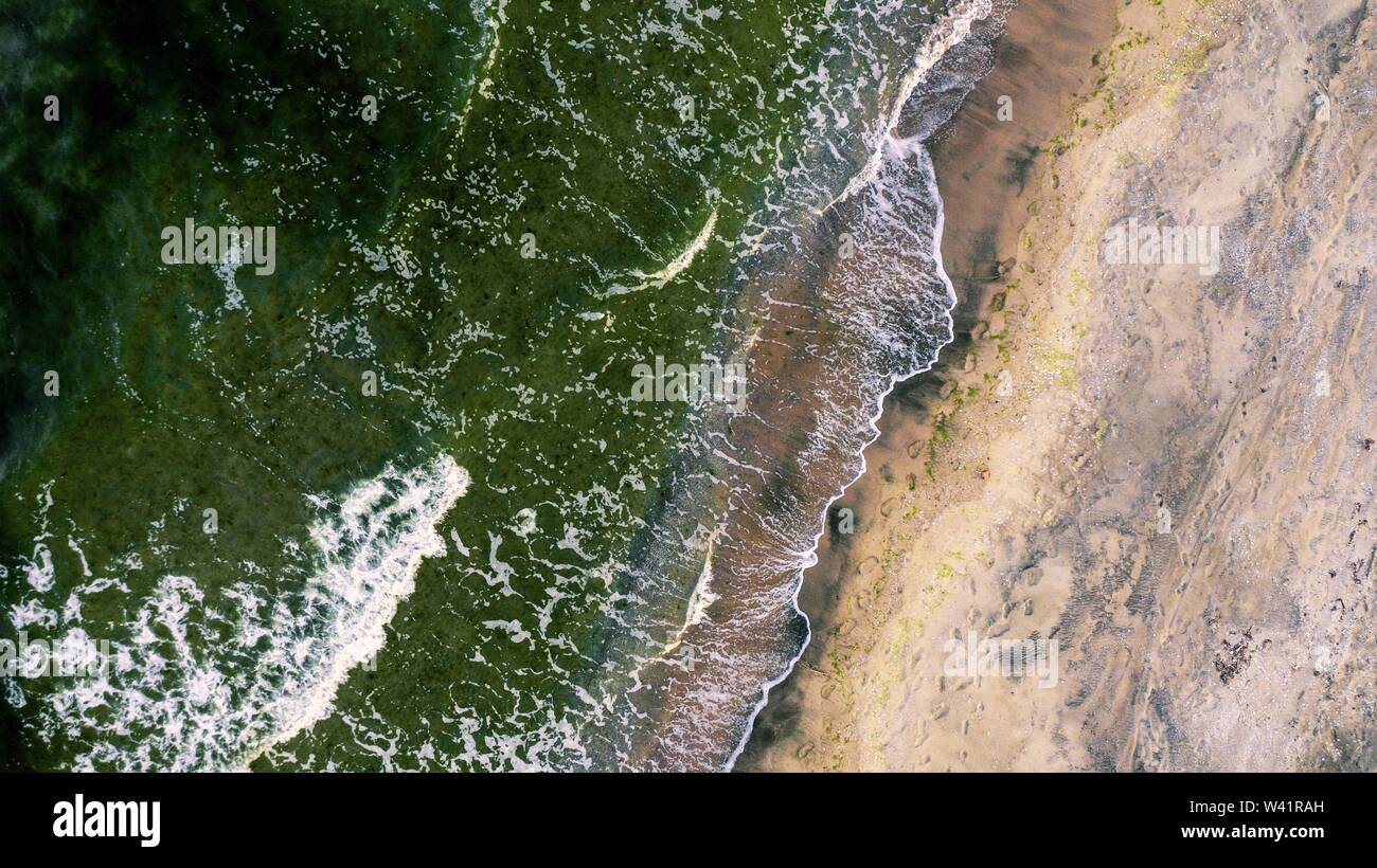 Overhead drone shot big sea hi-res stock photography and images - Alamy