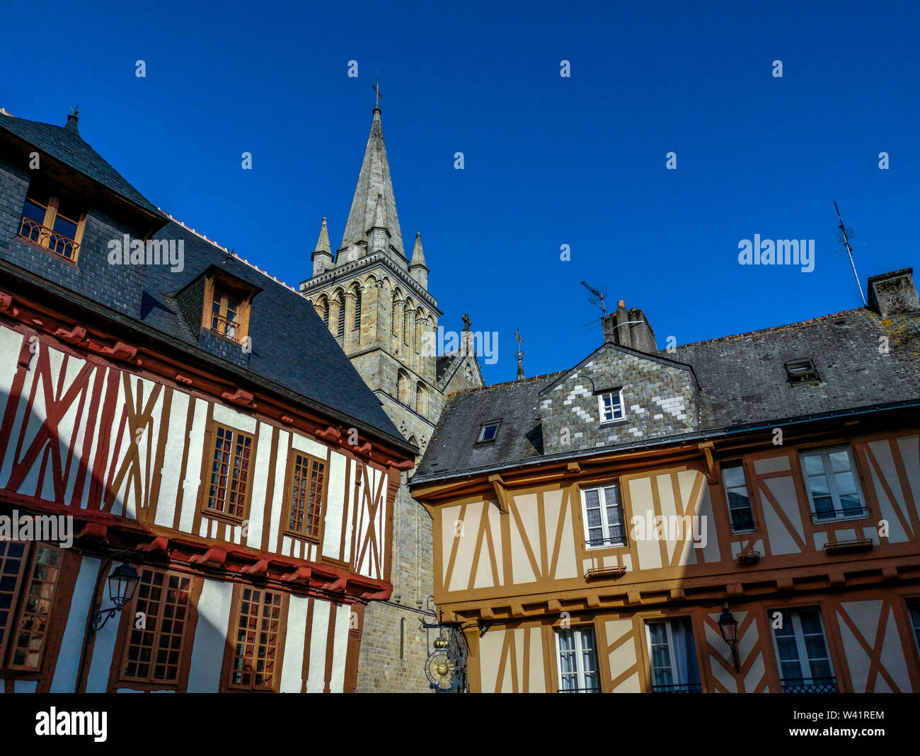 Steeple with half timbered tower hi-res stock photography and images ...