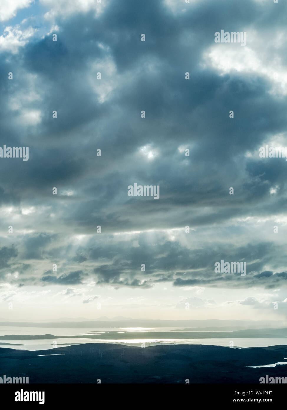 Aerial view from aircraft over Great Britain, Europe Stock Photo - Alamy