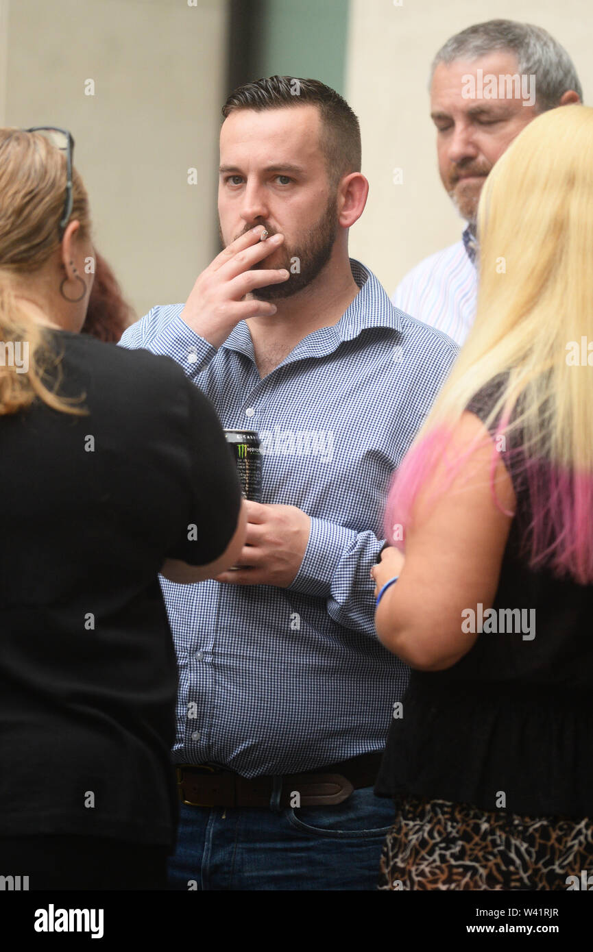 James Goddard takes a cigarette break outside Westminster Magistrates ...