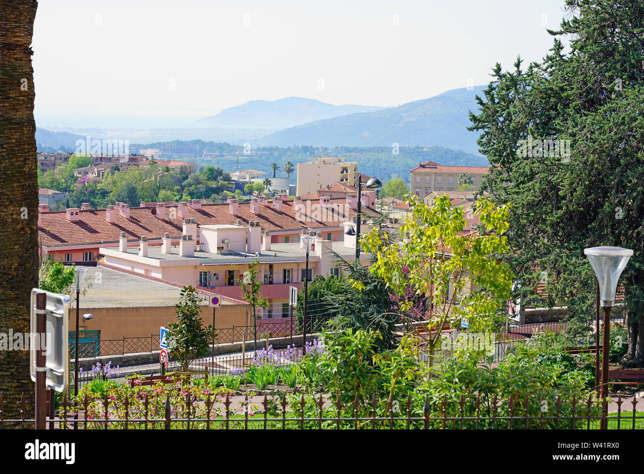 GRASSE, FRANCE -21 APR 2018- View of the town of Grasse, Provence ...