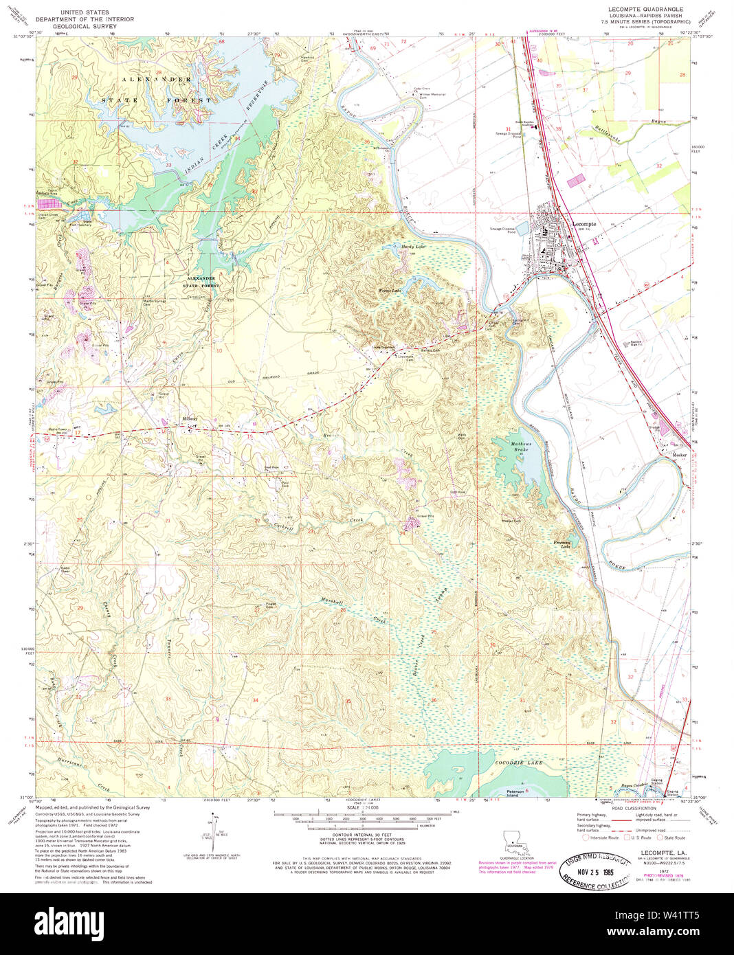 Map of lecompte hi-res stock photography and images - Alamy
