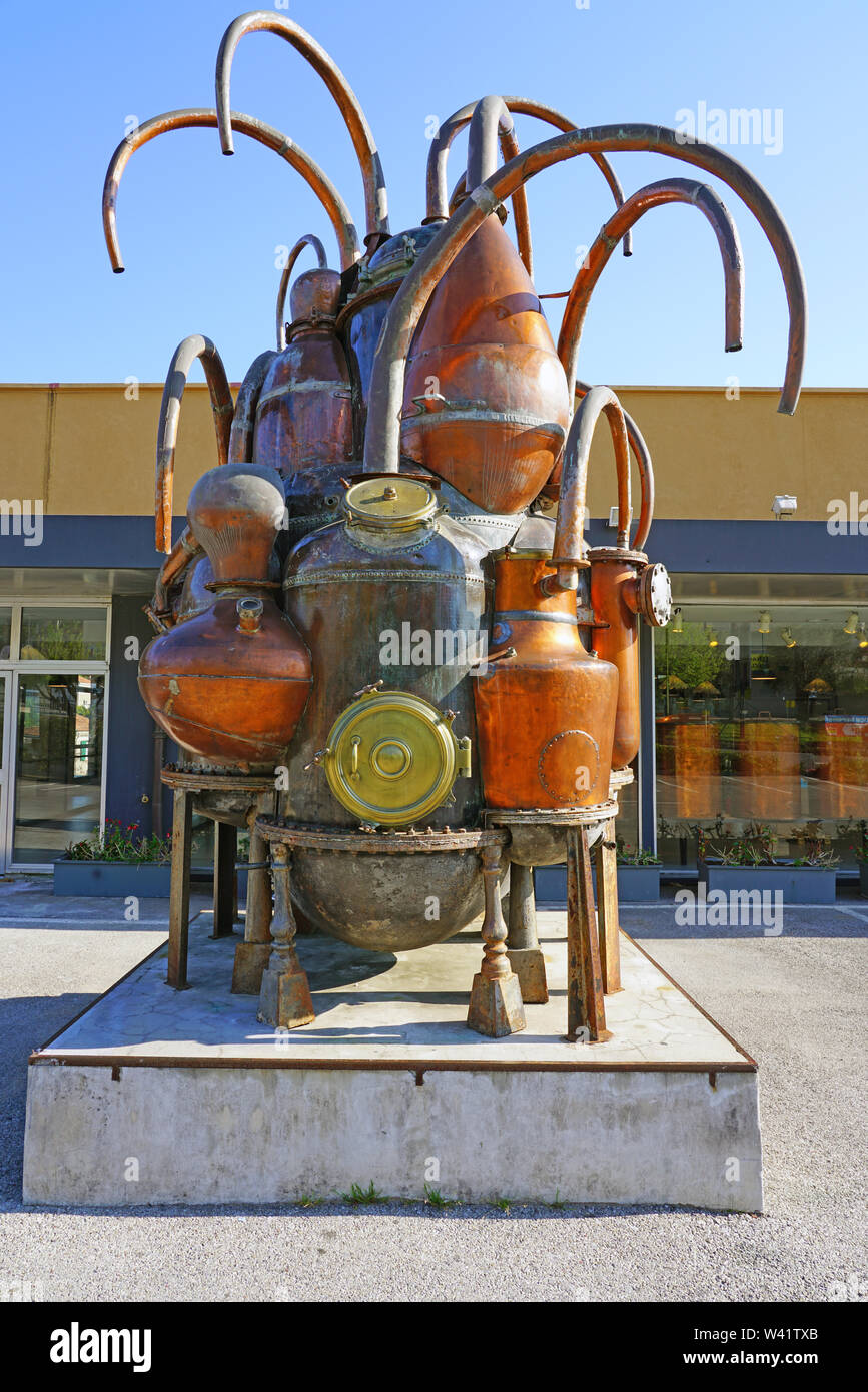 GRASSE, FRANCE -21 APR 2018- View of the Fragonard perfume museum and ...