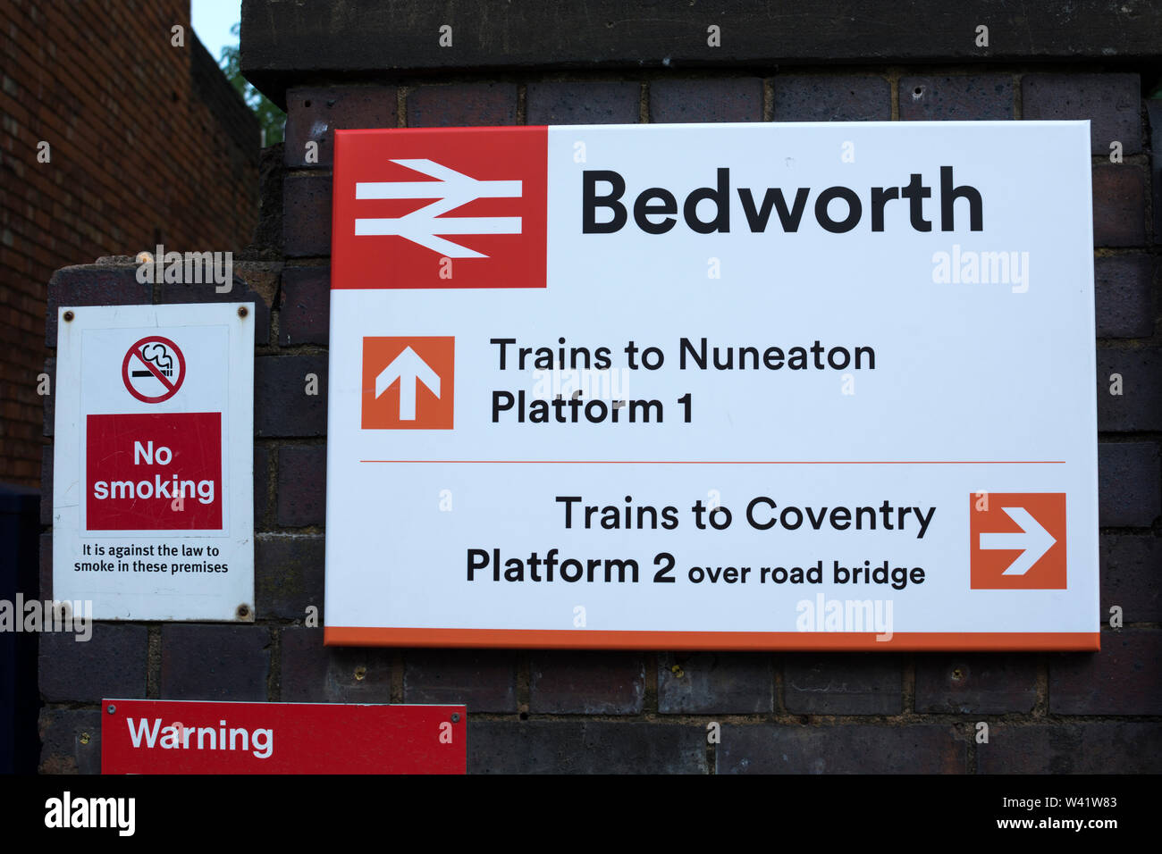 British train station signs hi-res stock photography and images - Alamy