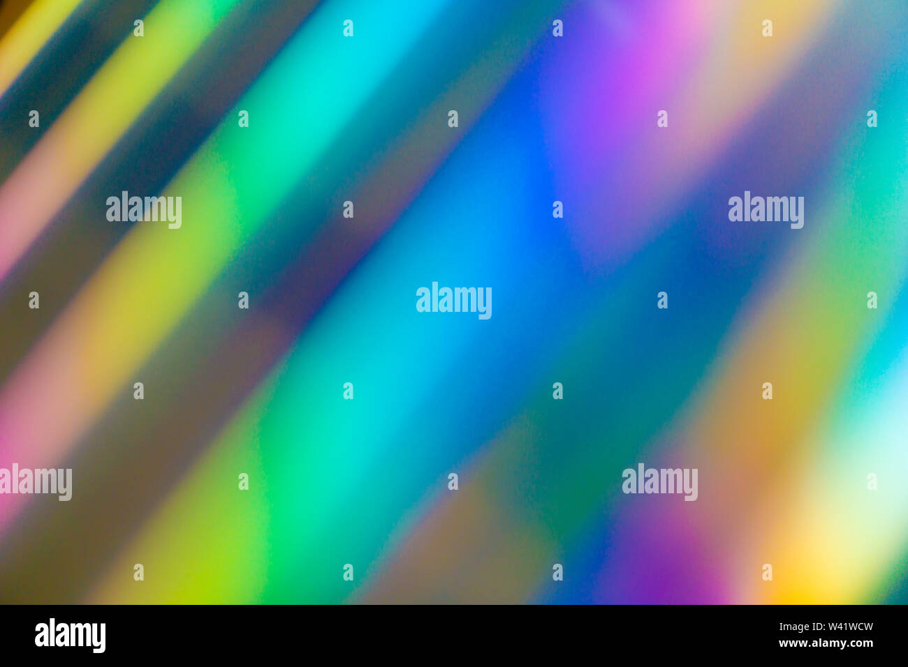Abstract background of holographic strings of all rainbow colors Stock ...