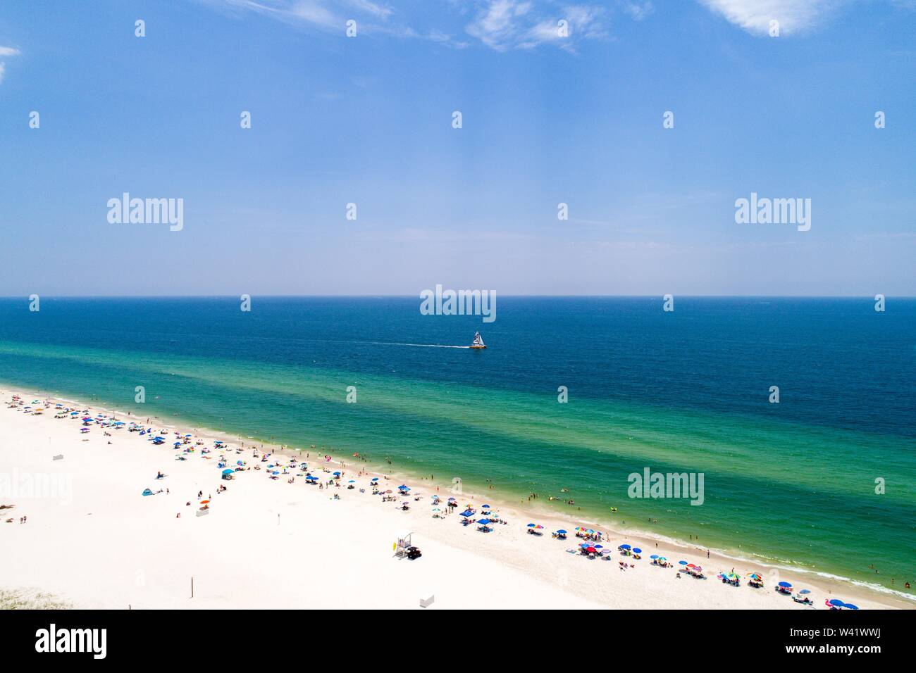 Gulf Shores Beach, Alabama Stock Photo - Alamy