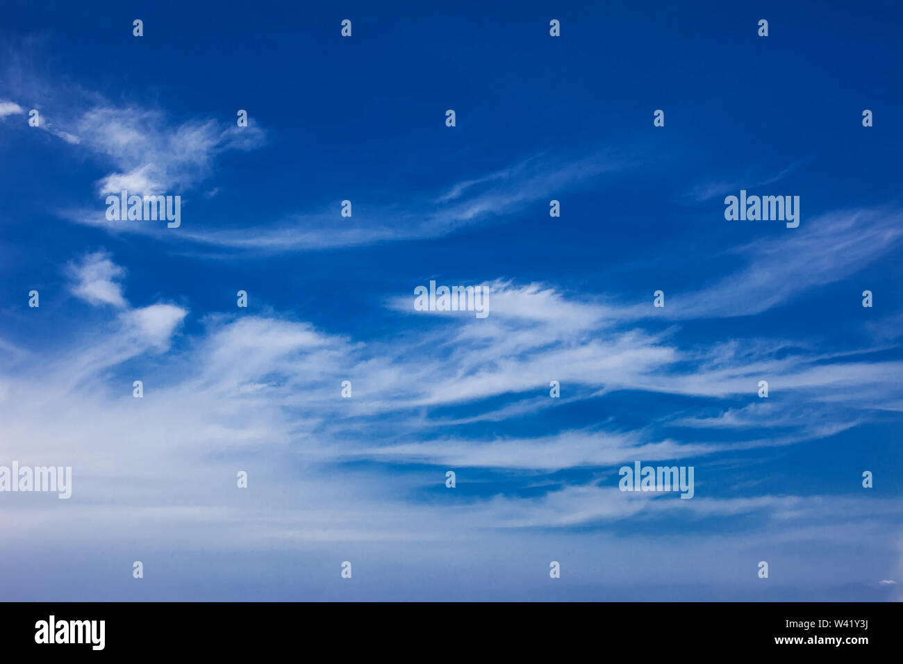 Blue sky with cloud. Clearing day and Good weather Stock Photo - Alamy