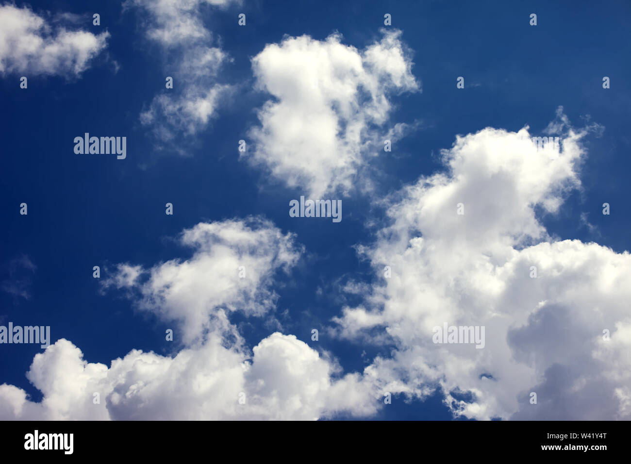 Blue sky with cloud. Clearing day and Good weather Stock Photo - Alamy