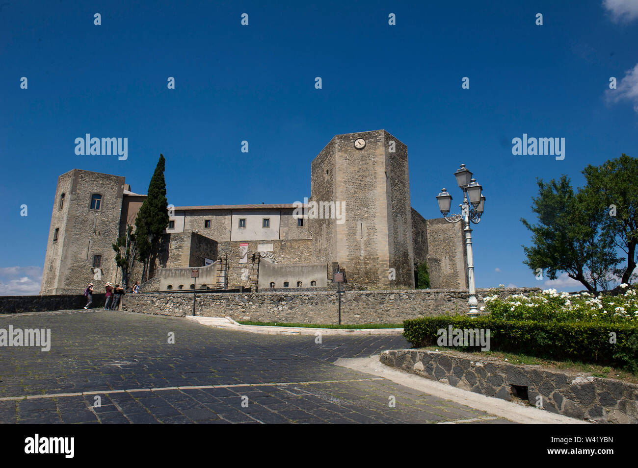 Europe, Italy, Basilicata, town and castle of Melfi, medieval village ...