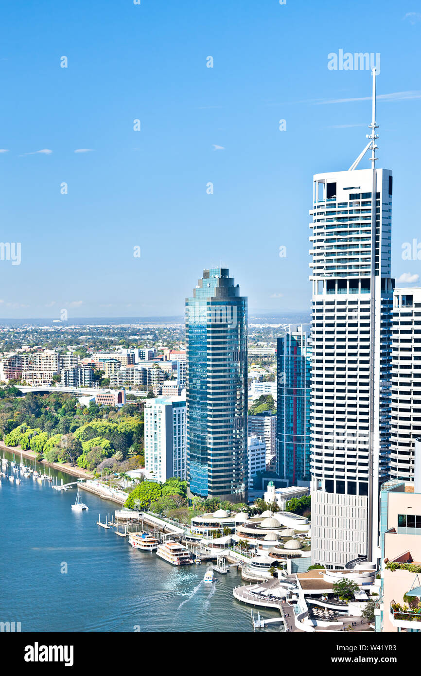 Brisbane City Modern business building from Queensland, Australia is ...