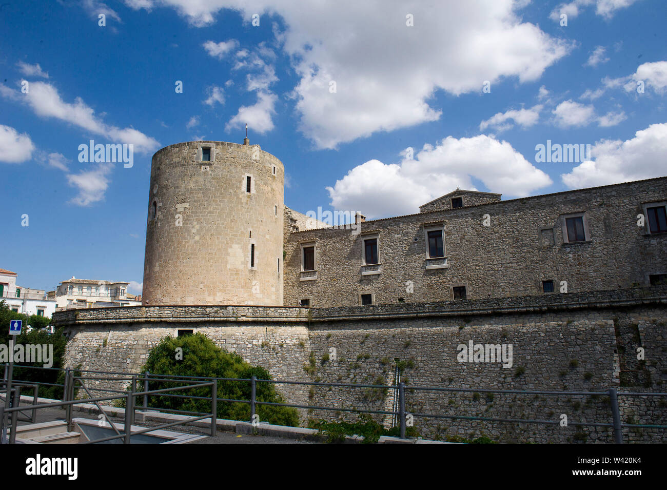 Europe, Italy, Basilicata, town and castle of Melfi, medieval village ...