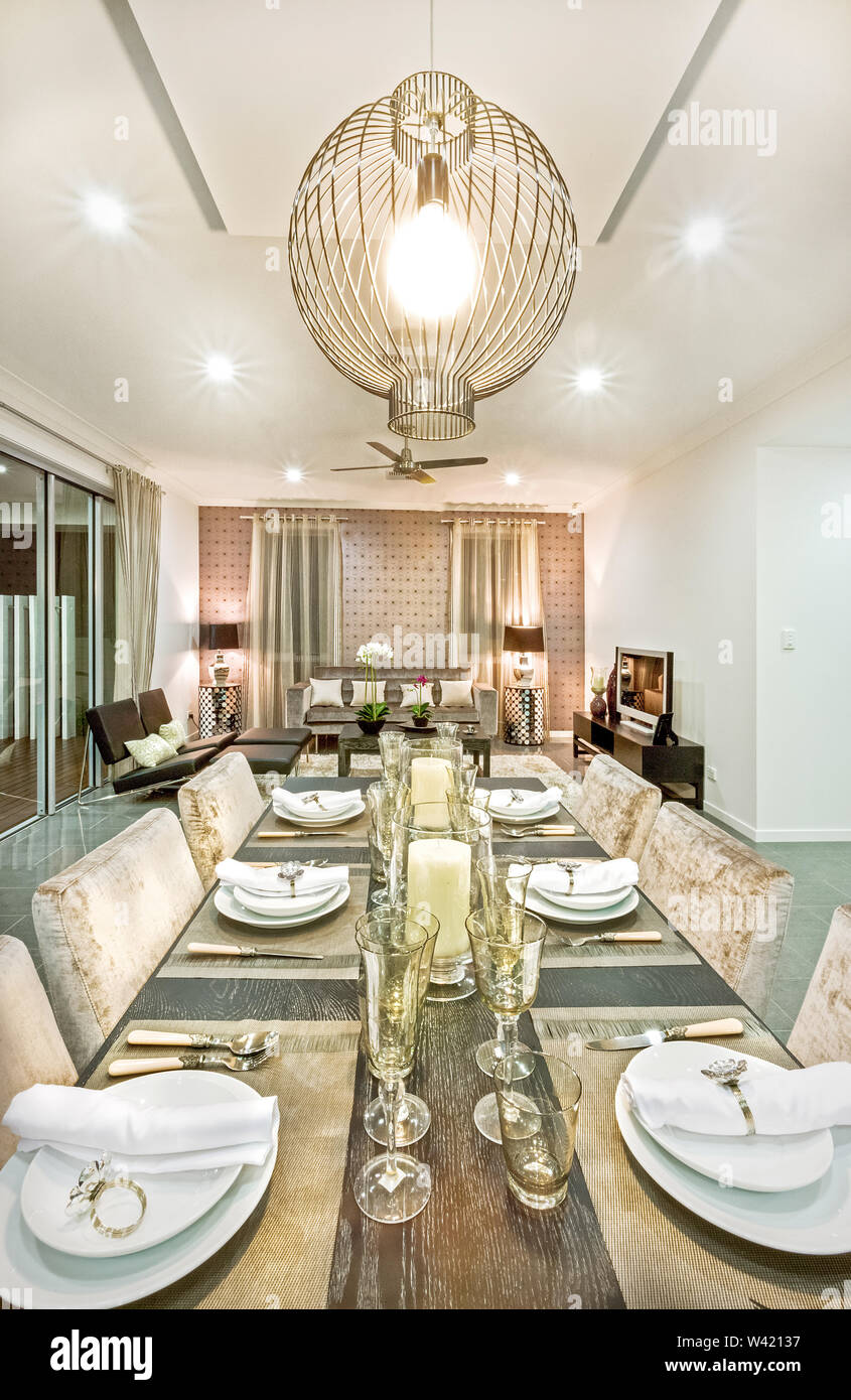 A functional dining table Stock Photo - Alamy