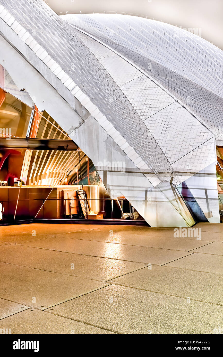Sydney opera house outside floor and white roof made from a pattern ...
