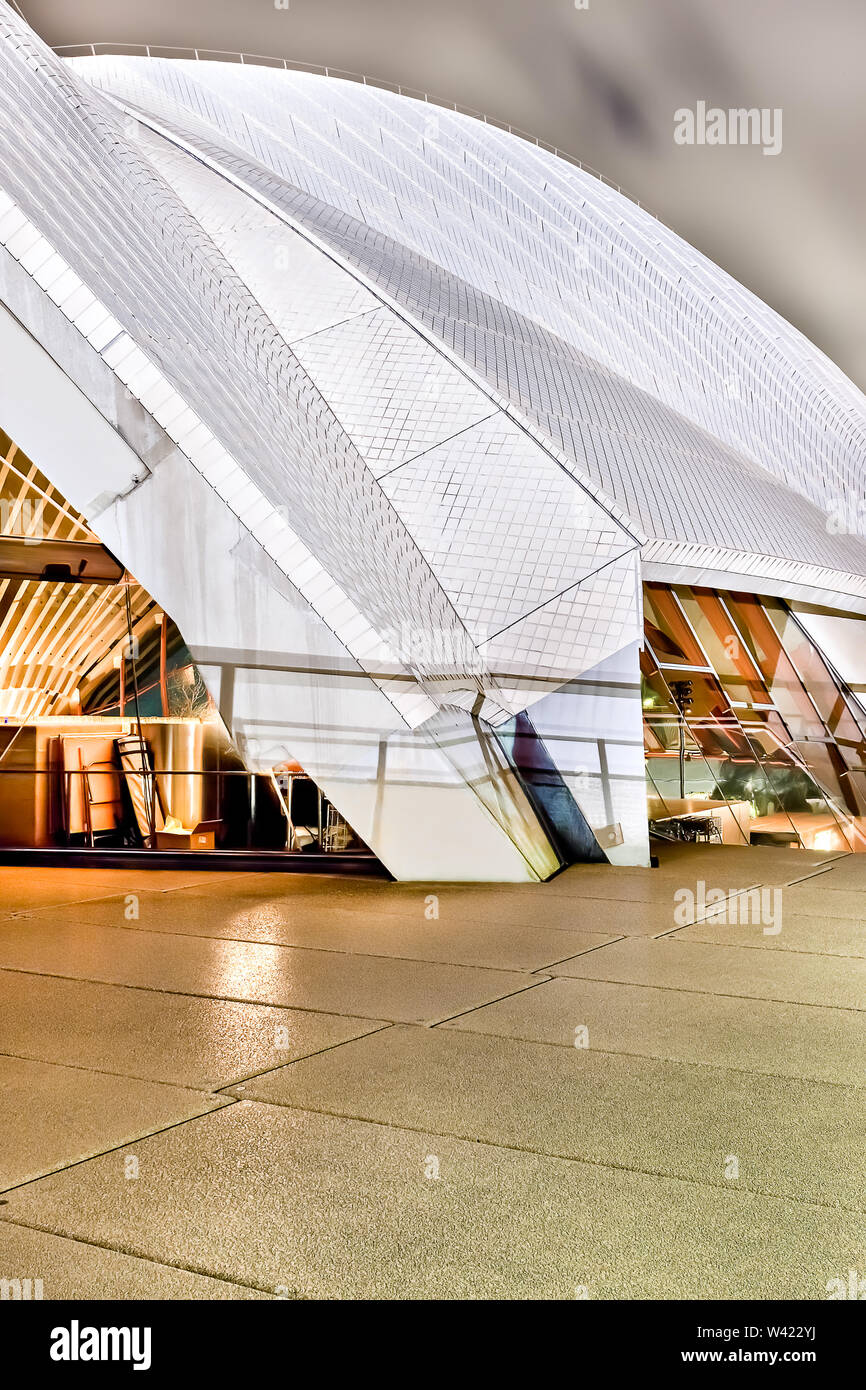 Sydney opera house outside floor and white roof made from a pattern ...