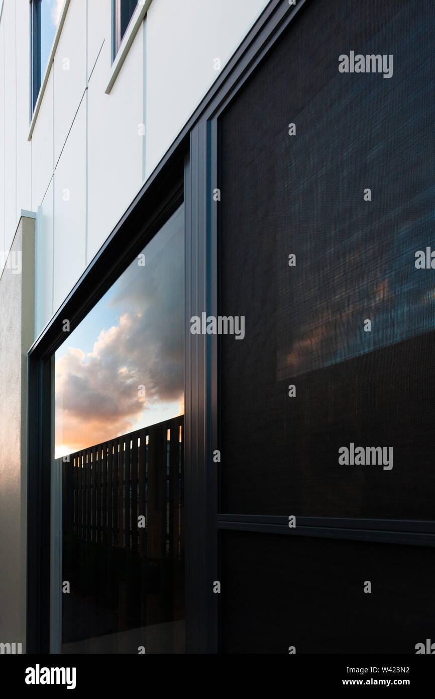 Dark color glass window or door of a luxury building Stock Photo - Alamy