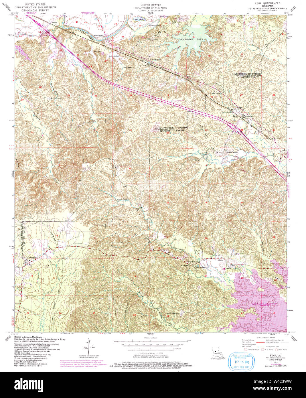 Map of lena hi-res stock photography and images - Alamy