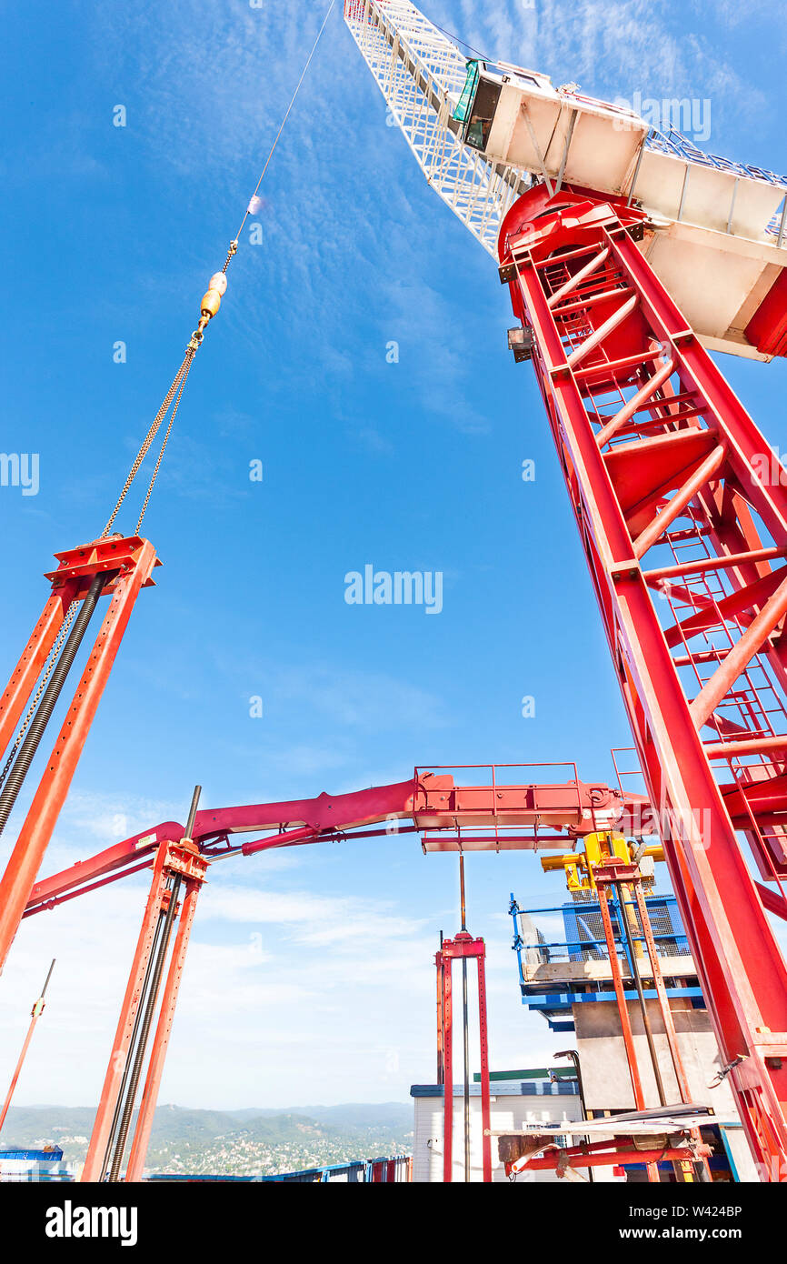 Tall cranes for construction Stock Photo - Alamy