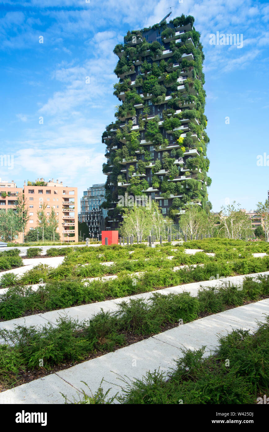 Italy, Lombardy, Milan, Biblioteca degli Alberi, Library of Trees ...