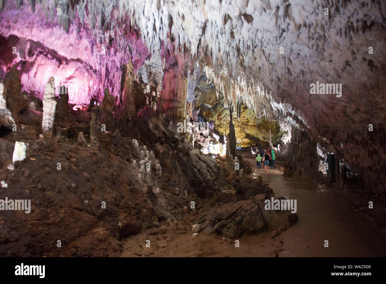 Europe, Italy, Campania, Caves of Pertosa - Auletta. Under the Alburni ...