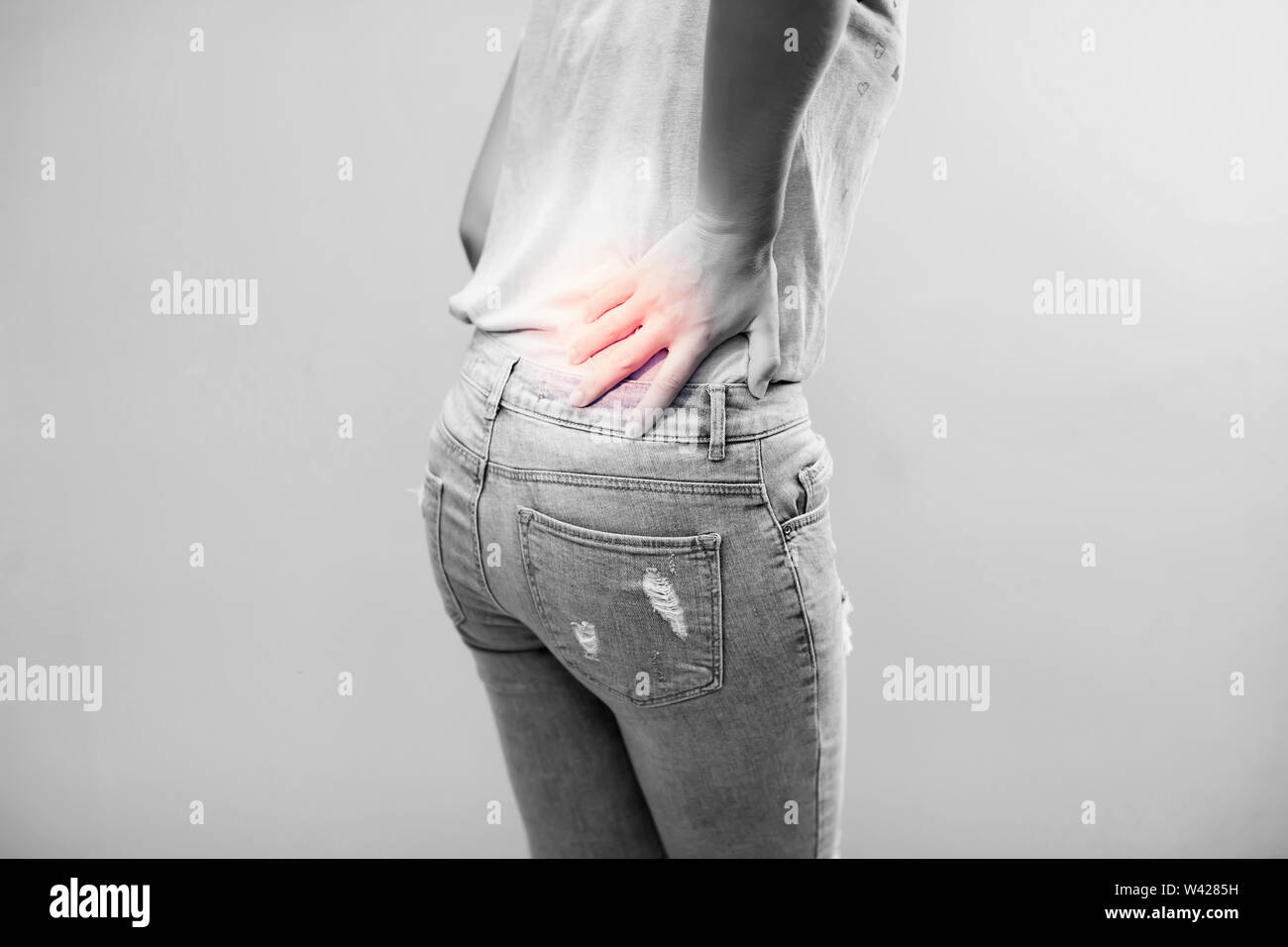 Lower back, skin female hi-res stock photography and images - Alamy