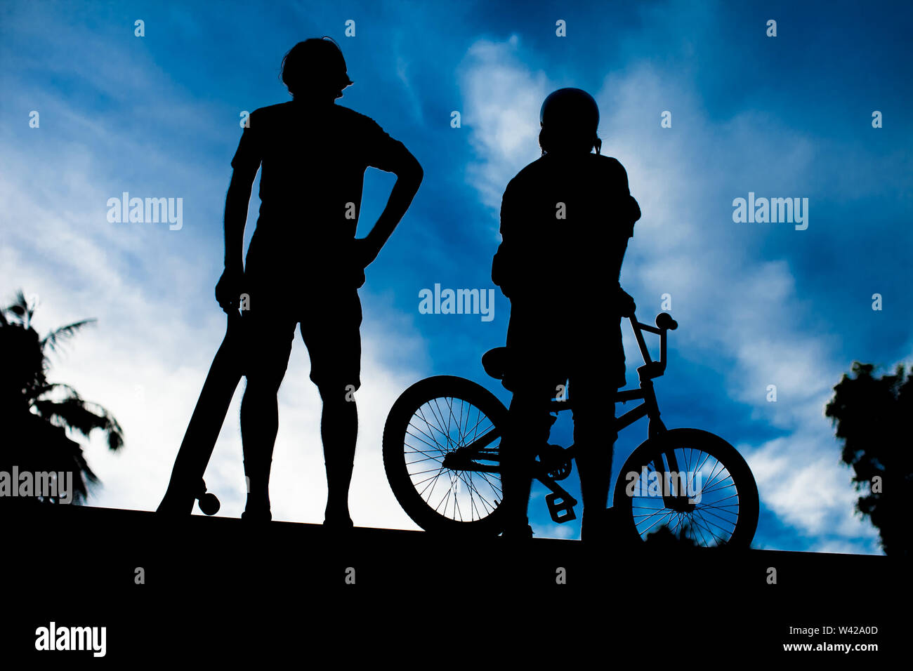 Young bmx rider with helmet hi-res stock photography and images - Alamy