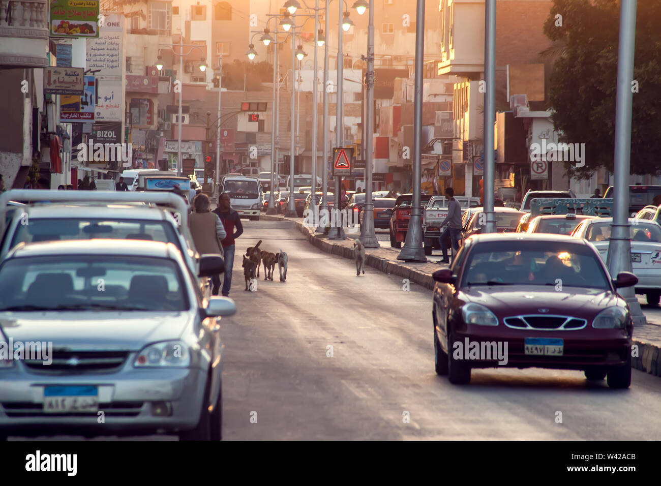 Egypt, Hurghada, 28.12.2018, Sheraton street Stock Photo - Alamy