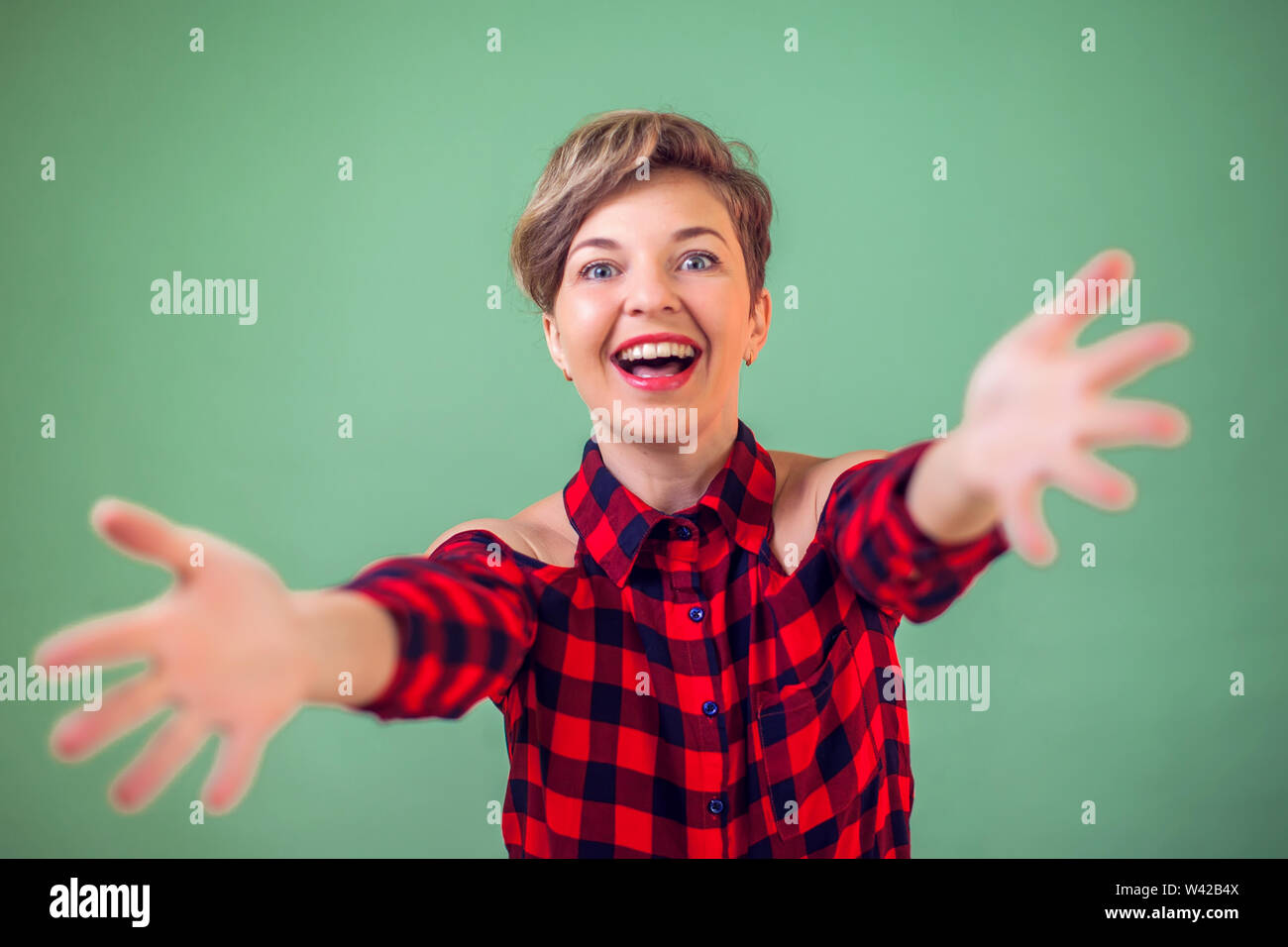 One arm hug hi-res stock photography and images - Alamy