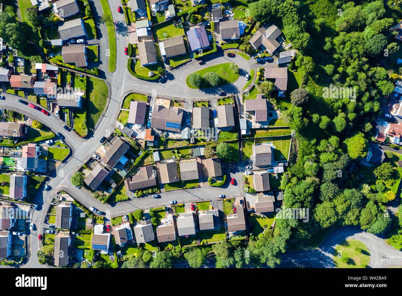 Aerial neighbourhood hi-res stock photography and images - Alamy
