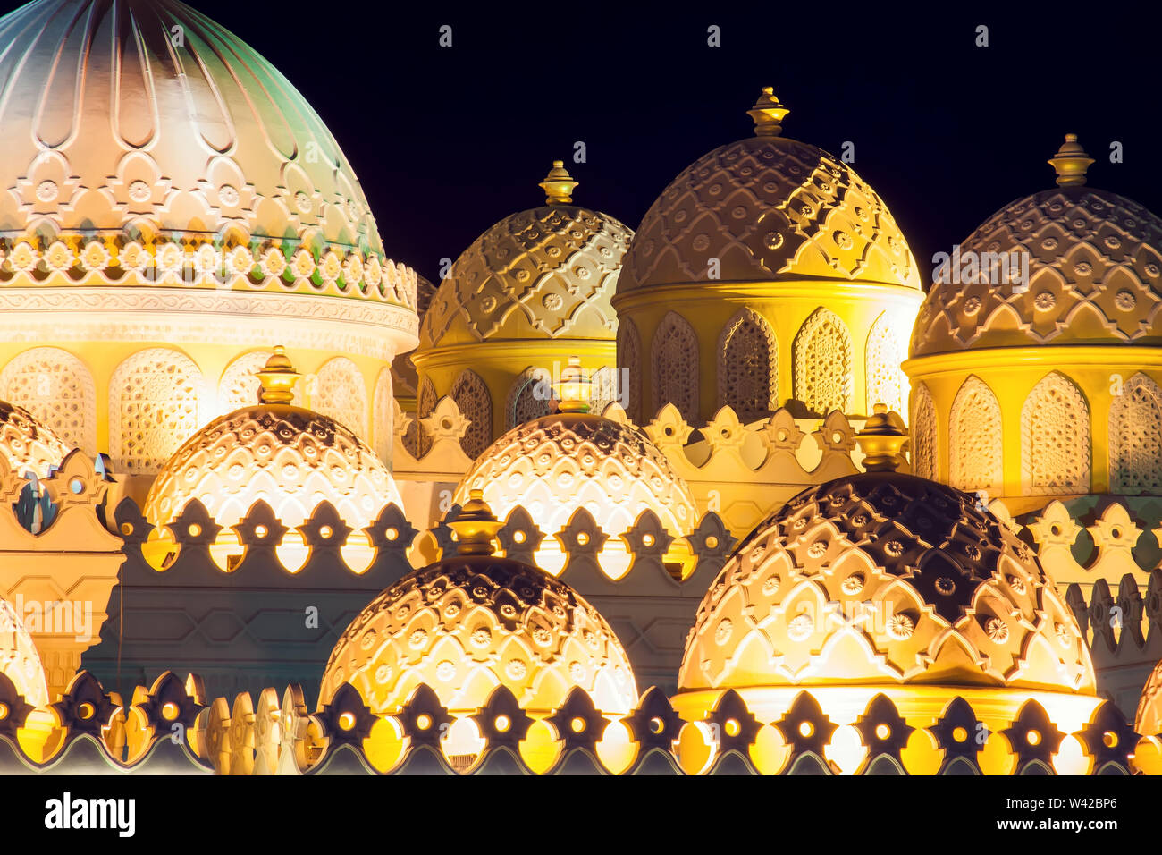 Domes of mosque in Hurhgada, Egypt. Architecture and religion concept ...