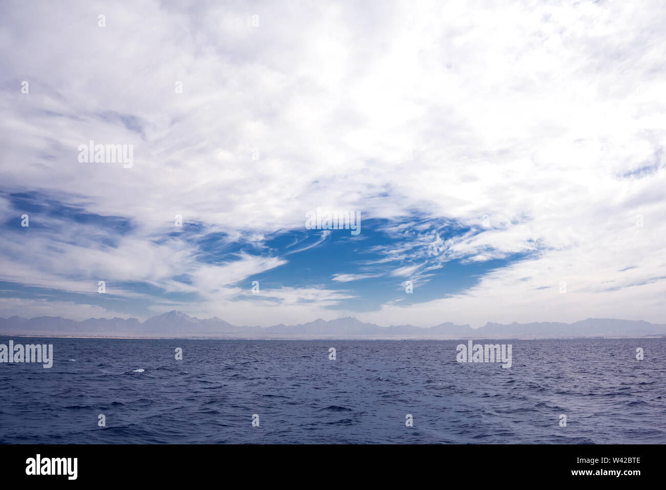 Calm Sea and Blue Sky Background Stock Photo - Alamy