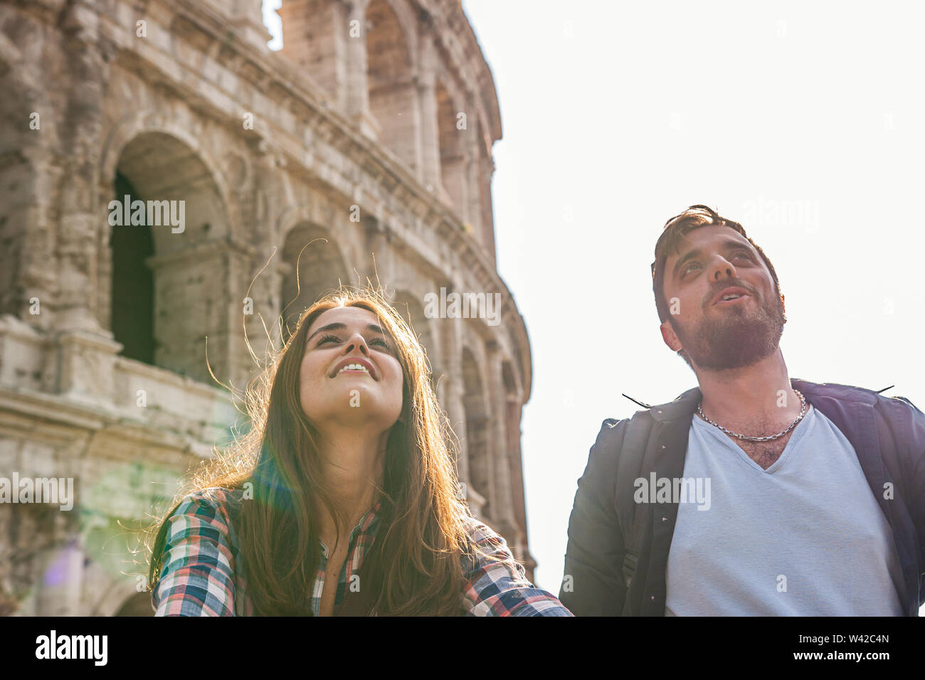 Couple colosseum rome italy hi-res stock photography and images - Alamy