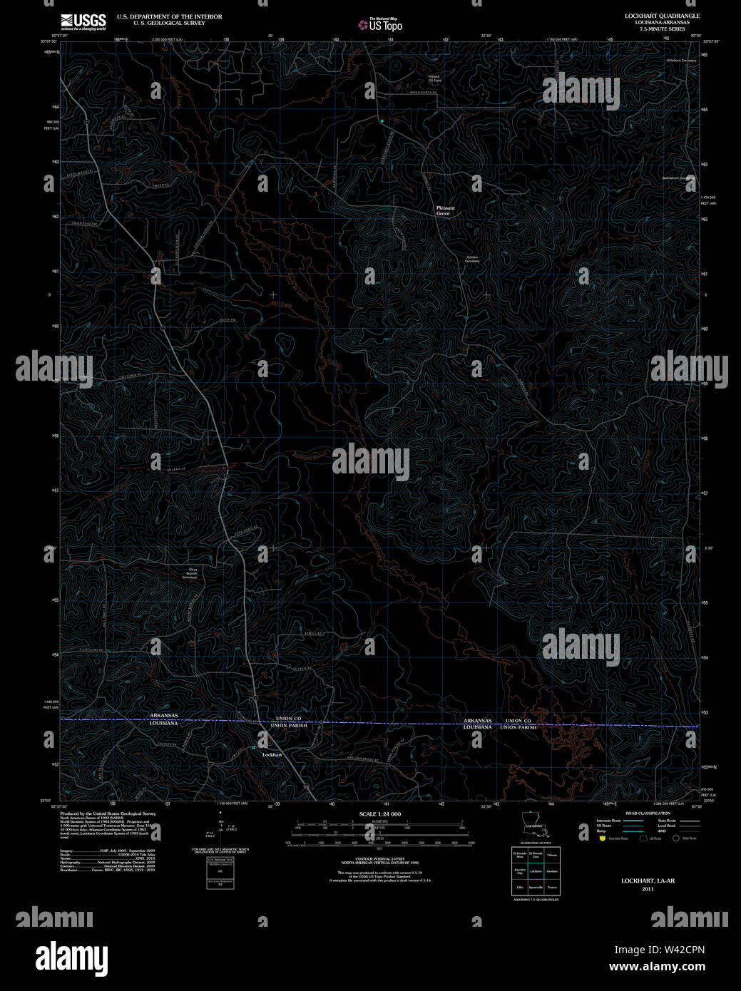 Lockhart map hi-res stock photography and images - Alamy