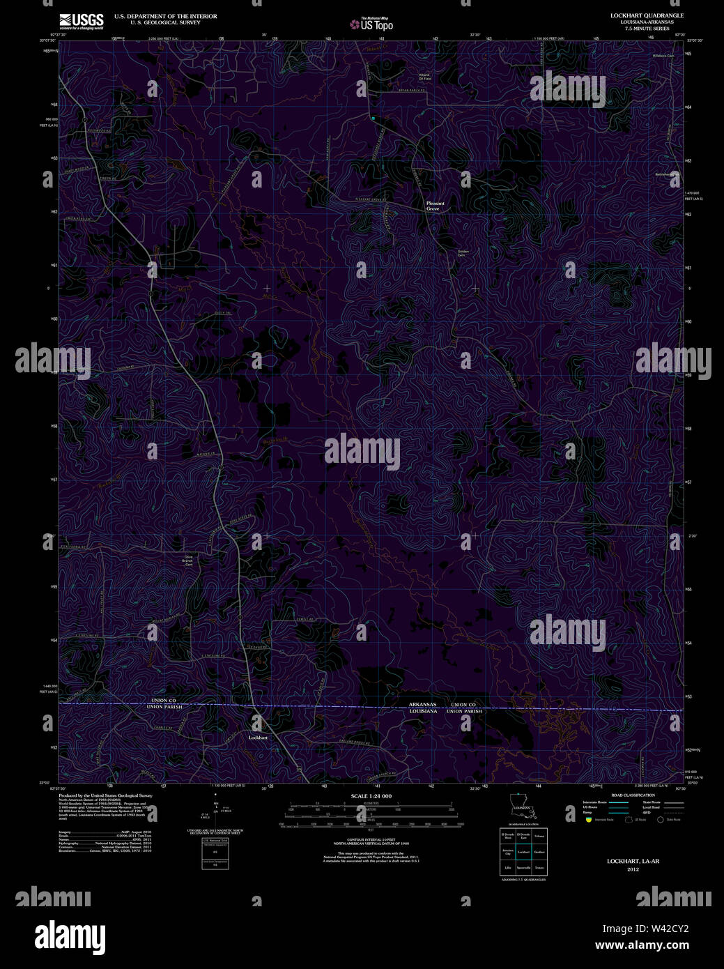 Lockhart map hi-res stock photography and images - Alamy